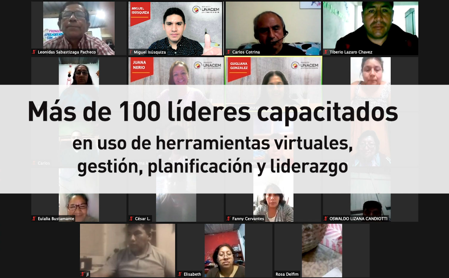 Más de 100 líderes comunitarios son capacitados de manera virtual ...